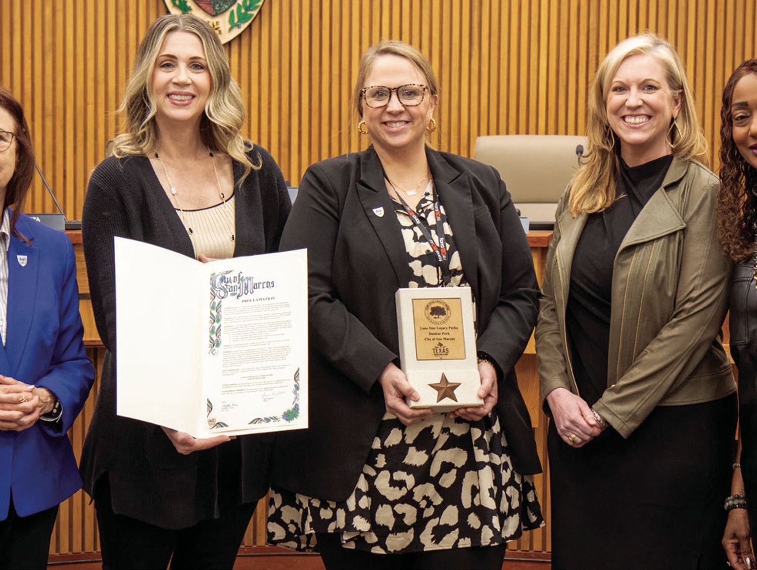 City acknowledges Lone Star Legacy Park Award for Dunbar Park