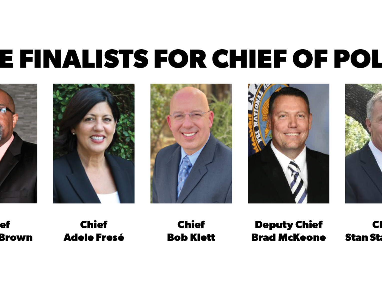 City Announces Five Finalists for Chief of Police