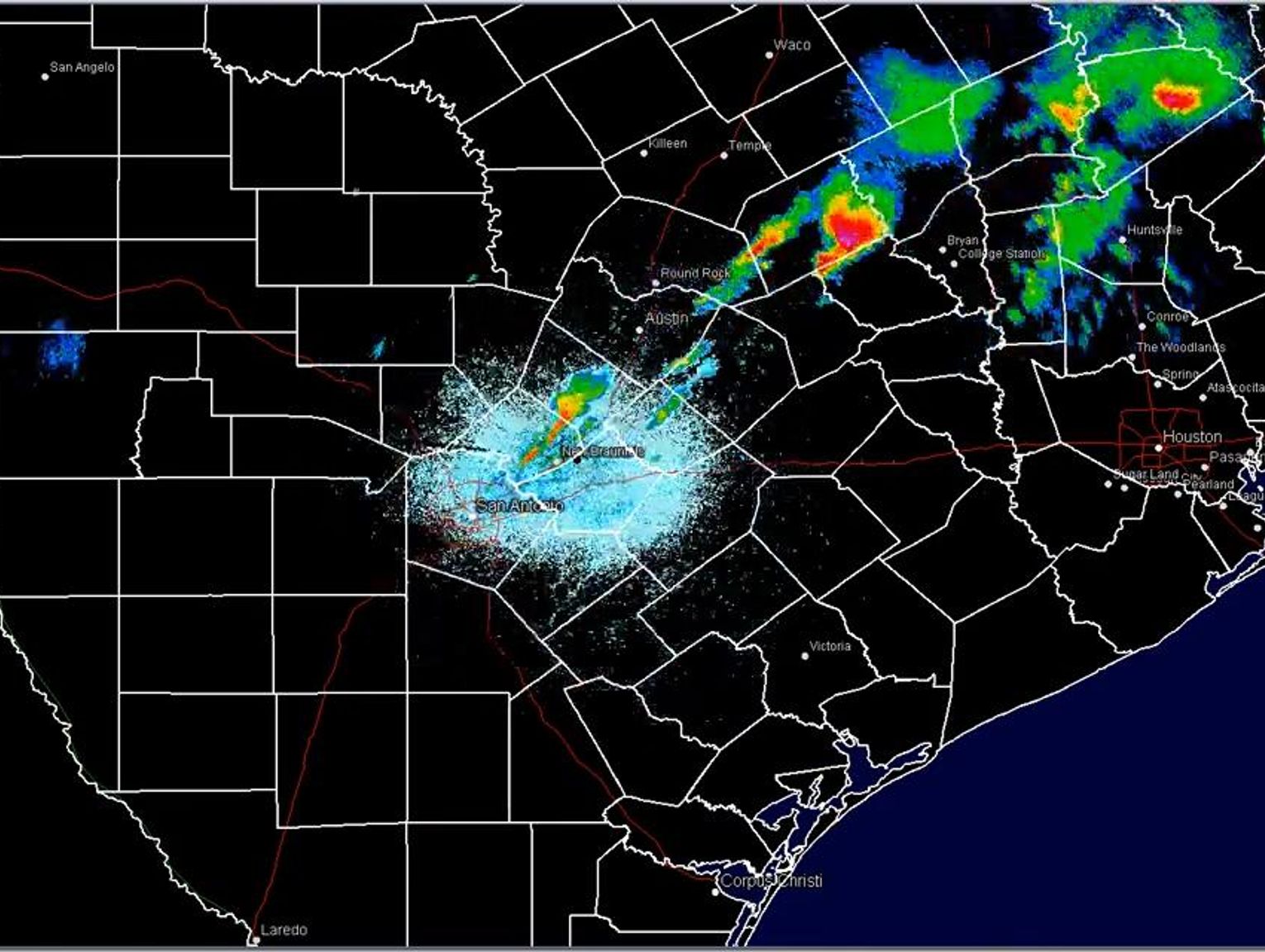 Heavy rainfall, hail pelt Central Texas over the weekend