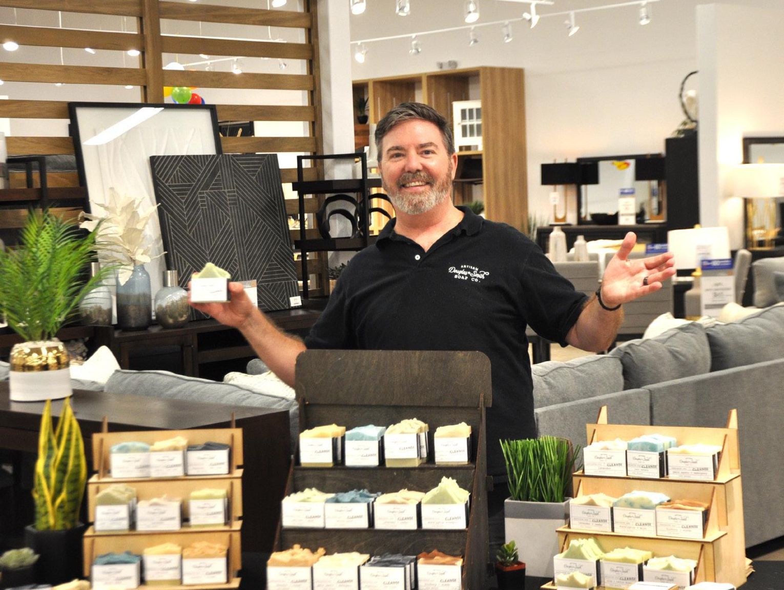 New businesses have space at furniture store grand opening