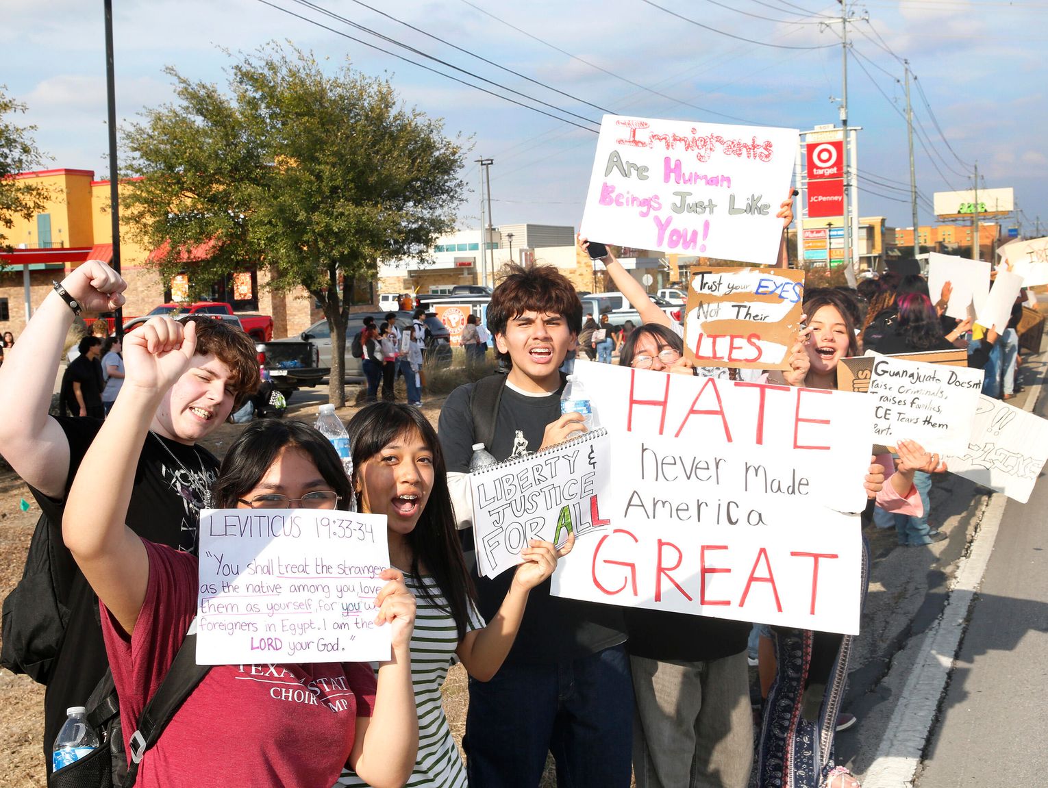 SMHS students stage walkout to protest ICE