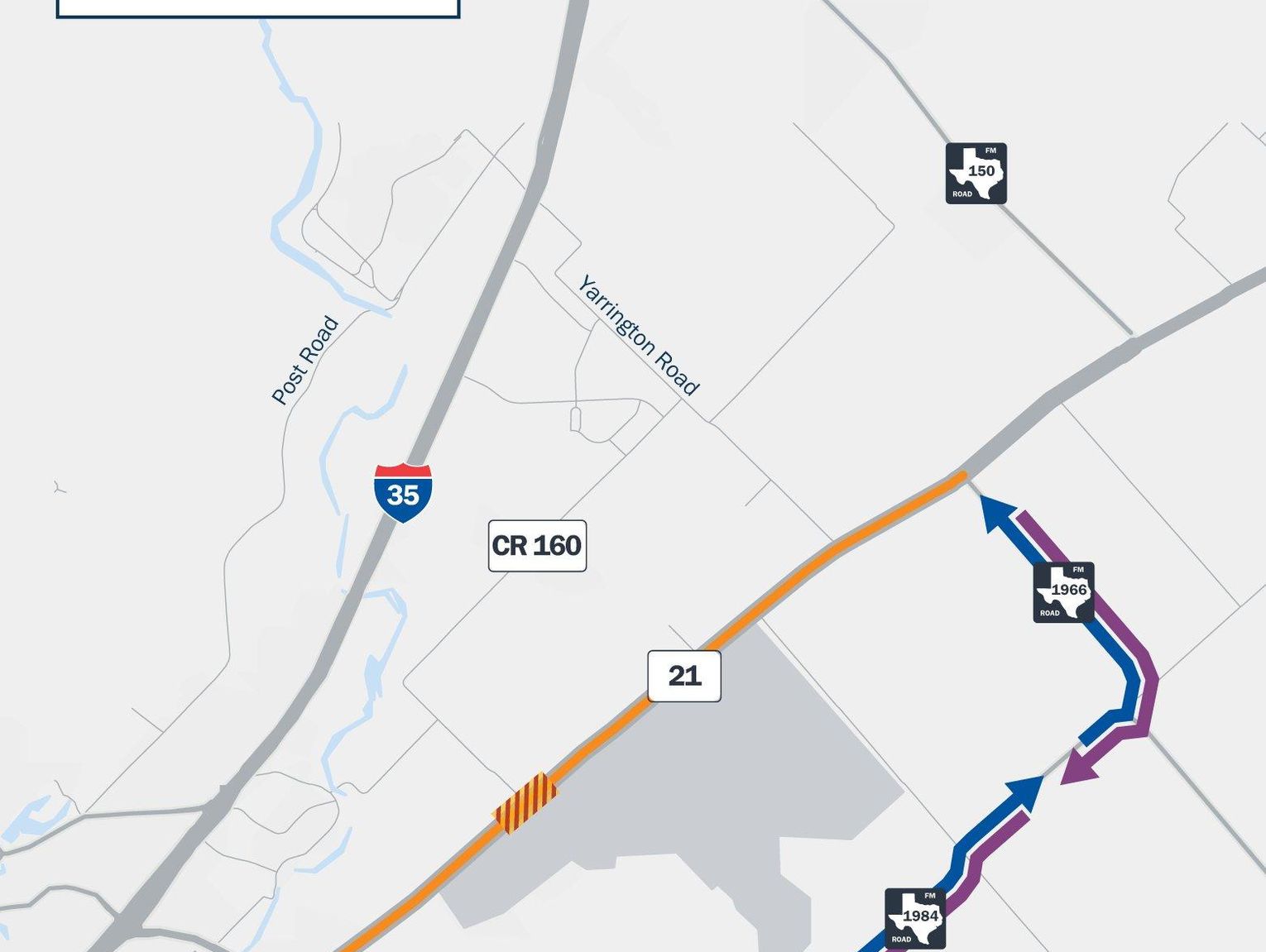 State Highway 21 closure to take place this weekend