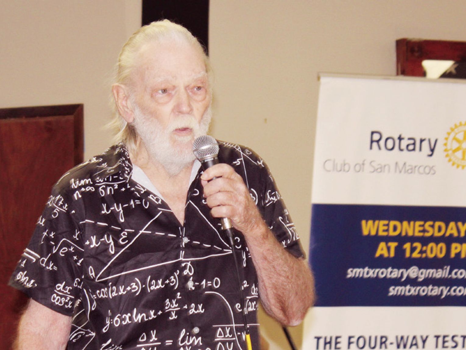 TXST Professor Emeritus discusses history of university at Rotary