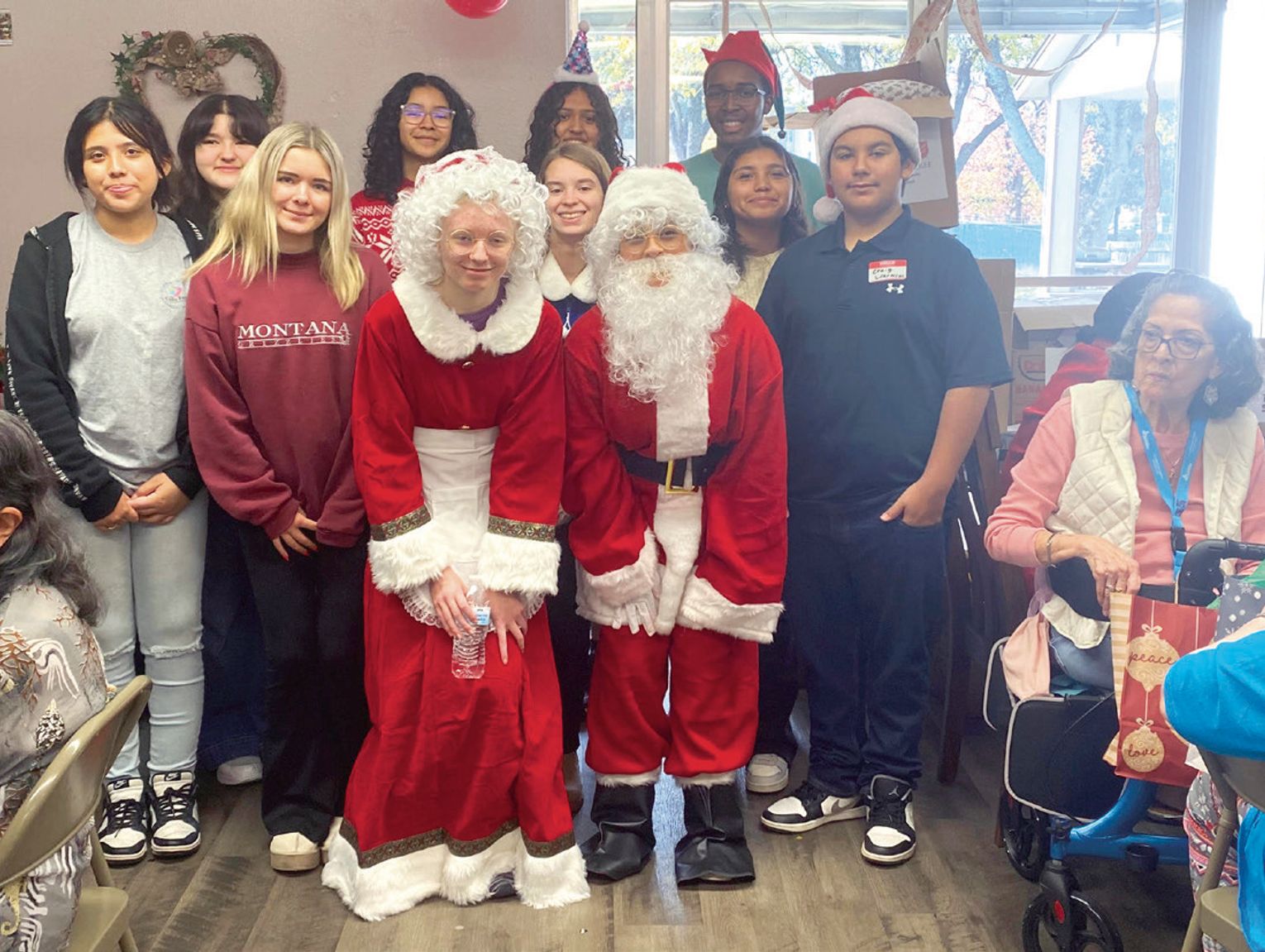 Youth Task Force spends holidays with seniors